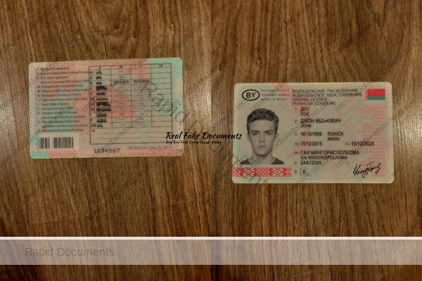 Belarus Driving License - Fake Belarus Driving License