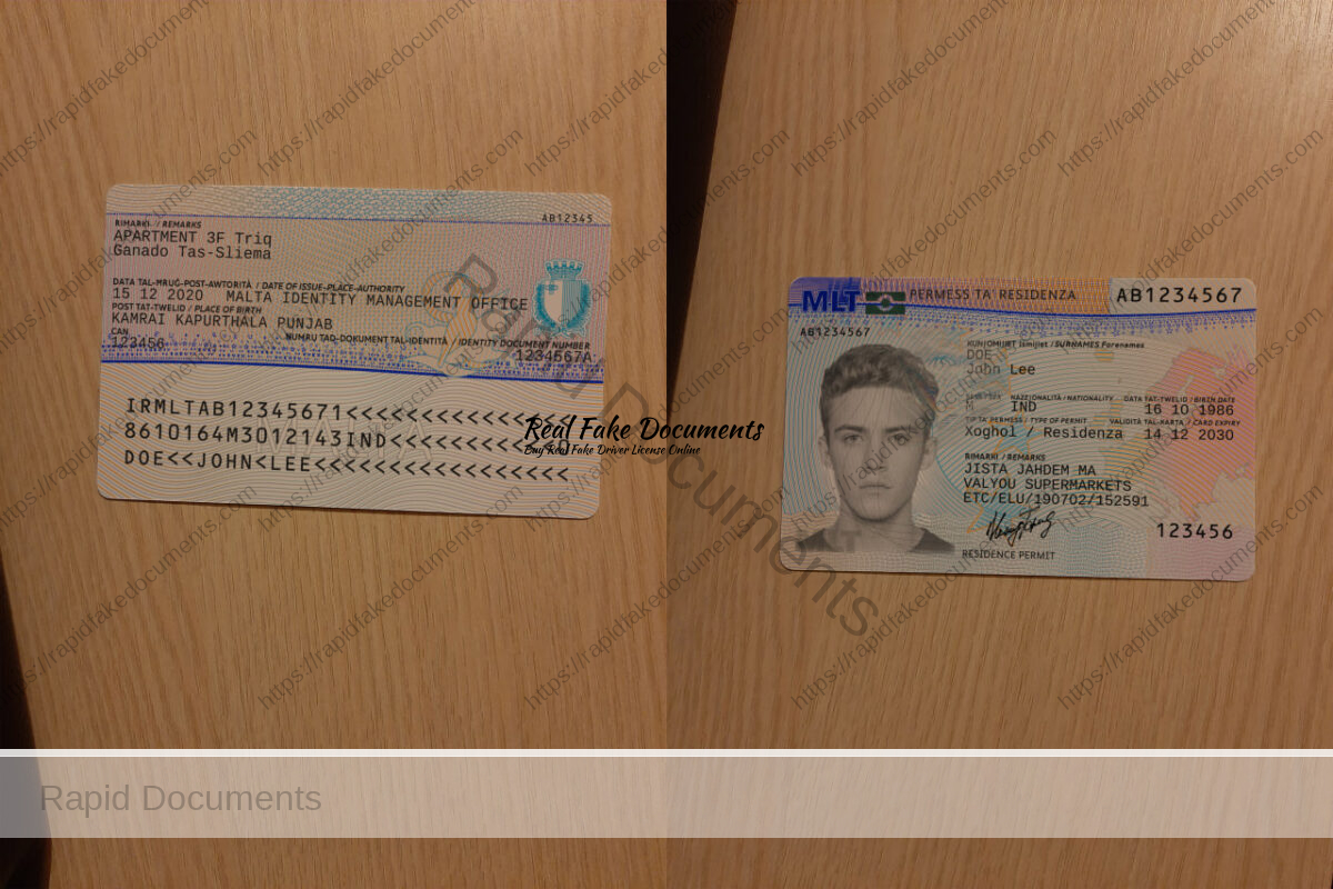 Malta Residence Permit - Fake Malta Residence Permit