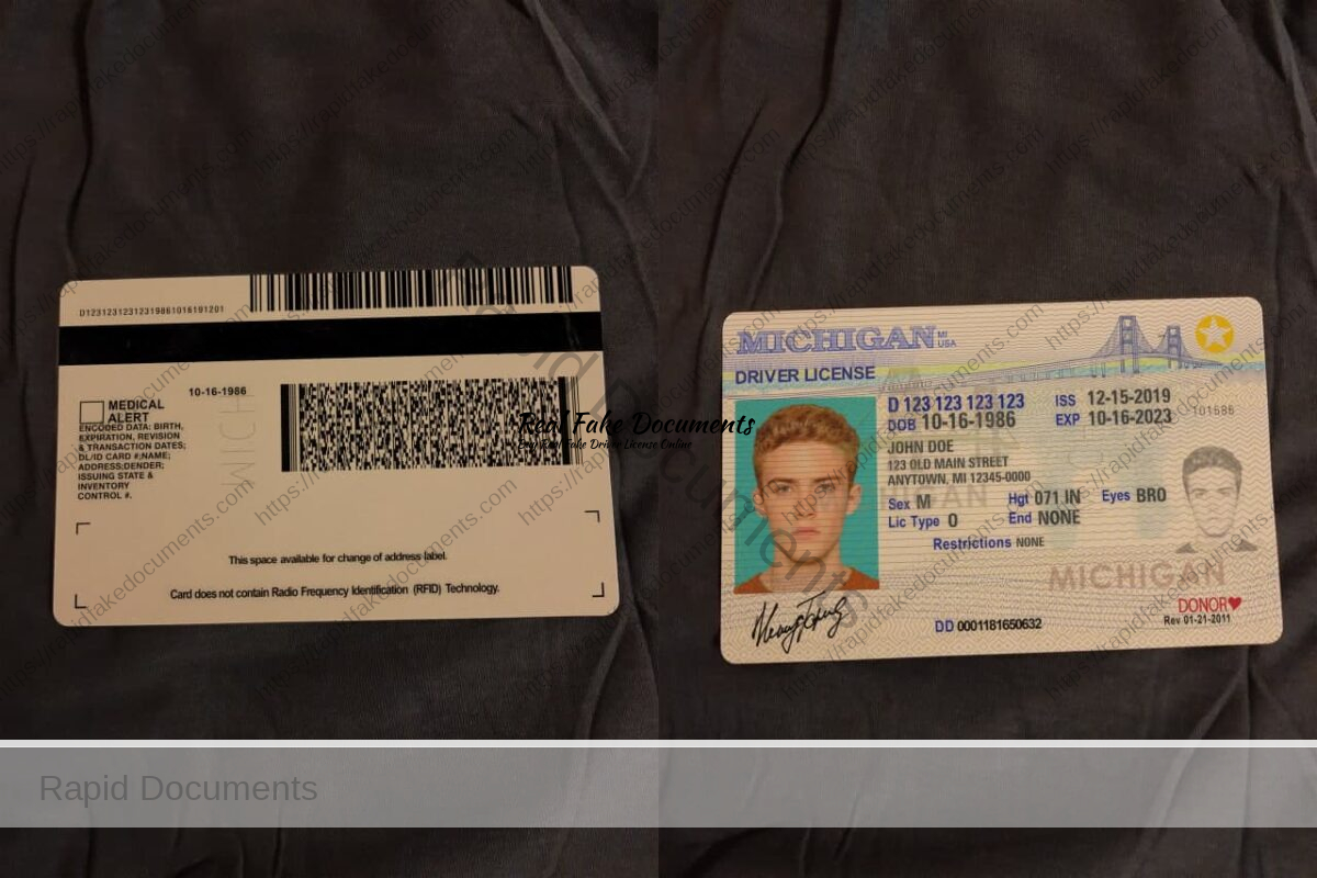 USA Michigan Driver License - Fake USA Michigan Driver License